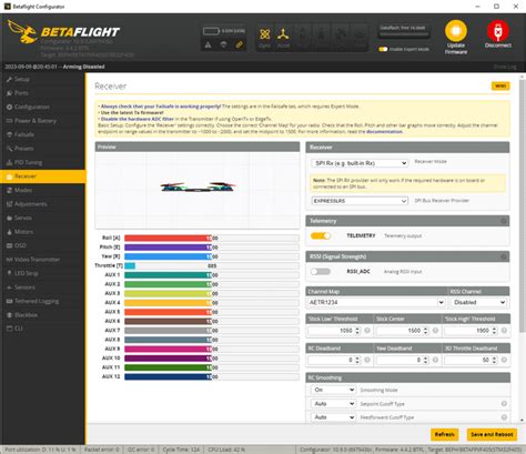 anyone know why my beta flight configurator doesn t have the binding
