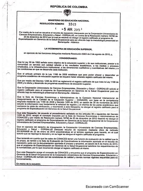 Certificado De Programas Corsalud Pdf