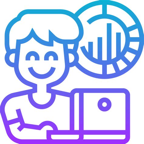 Analyst Meticulous Gradient Icon