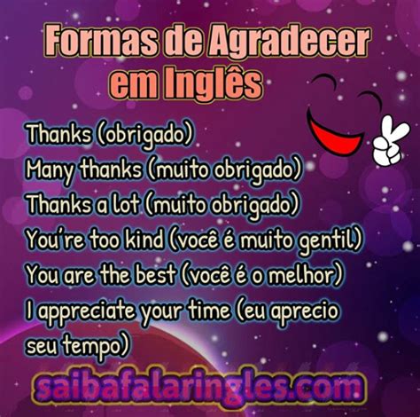 Como Se Fala Obrigado Em Inglês
