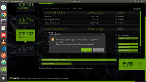 Installation Of Flash Jetson Tx Is Taking Longer Than Expected On Jetpack Jetson TX
