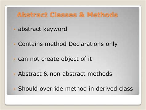 Abstraction In Java Ppt