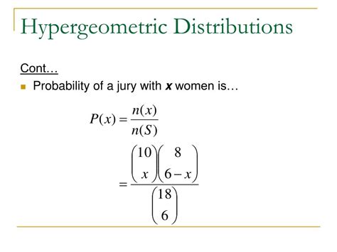 Ppt Hypergeometric Distributions Powerpoint Presentation Free