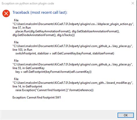 Cant Get Plugin To Work · Issue 2 · Adamwskicad Kbplacer · Github