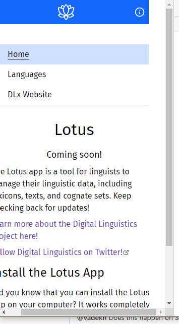 Home Page Overflows On Small Screens Issue 383 Digitallinguistics
