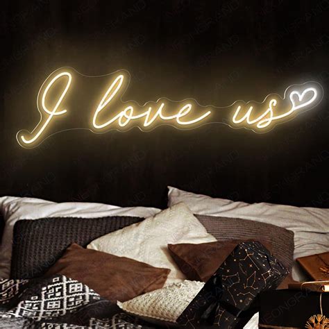 Love Neon Light I Love Us Valentine Led Sign Led Signs Love Neon