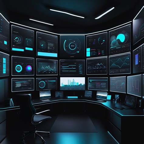 A Room Full Of Screens Beuty Image Created By Sum Tensor Art