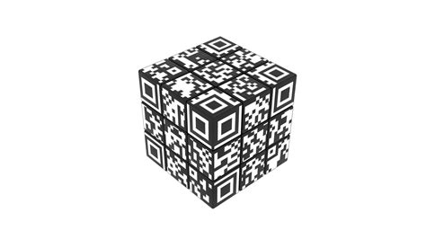 Qr Code Rubiks Cube 3d Model Cgtrader