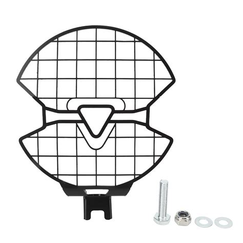 Motorcycle Headlight Grille Cover Headlamp Protector Guard Stainless