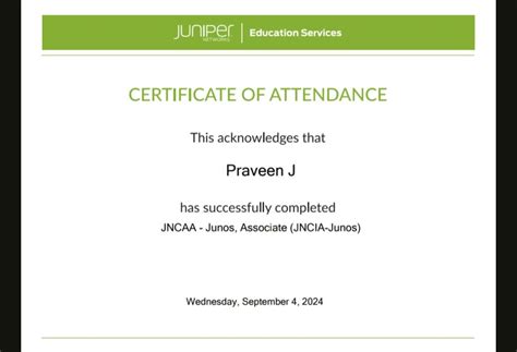 Praveen Jayaprakash On Linkedin Junipernetworks Jncia Networking