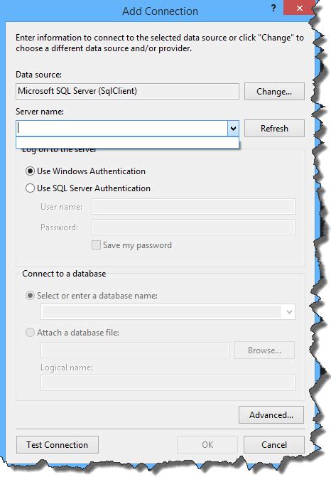Fixing Empty SQL Server List In Entity Data Model Wizard NET BLOG