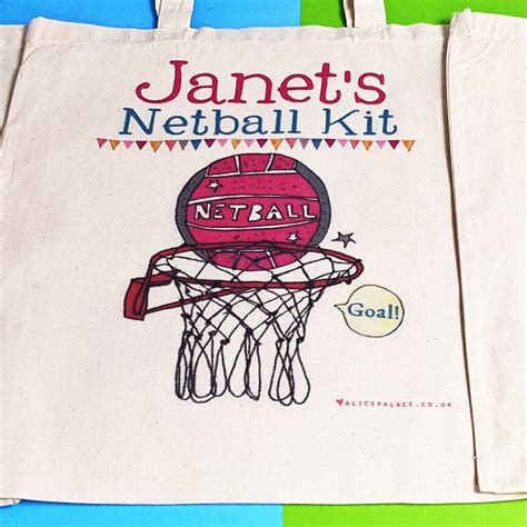 Personalised Netball Kit Bag Alice Palace