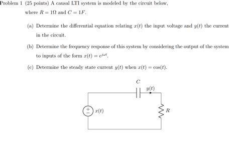 solved problem 1 25 points a causal lti system is modeled