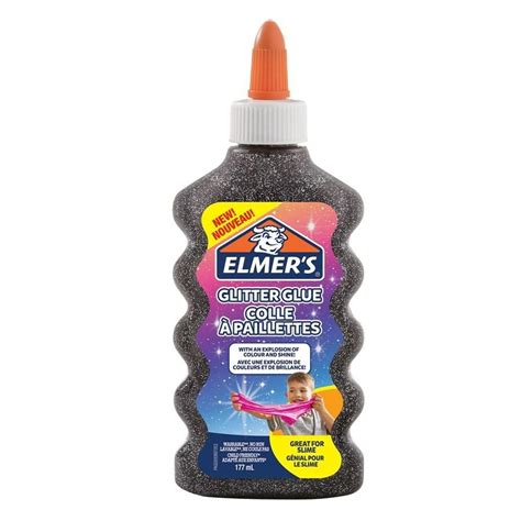 Elmers Colla Glitterata Liquida Nera Flacone Da 177ml Elmers Colle
