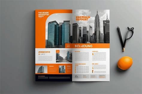 Premium Photo Brochure Template Layout Design Corporate Business Annual Report Catalog