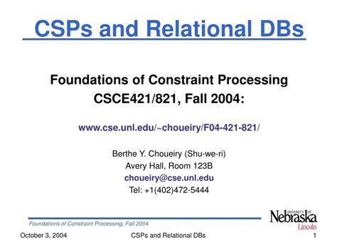 ppt csps and relational dbs foundations and connections powerpoint