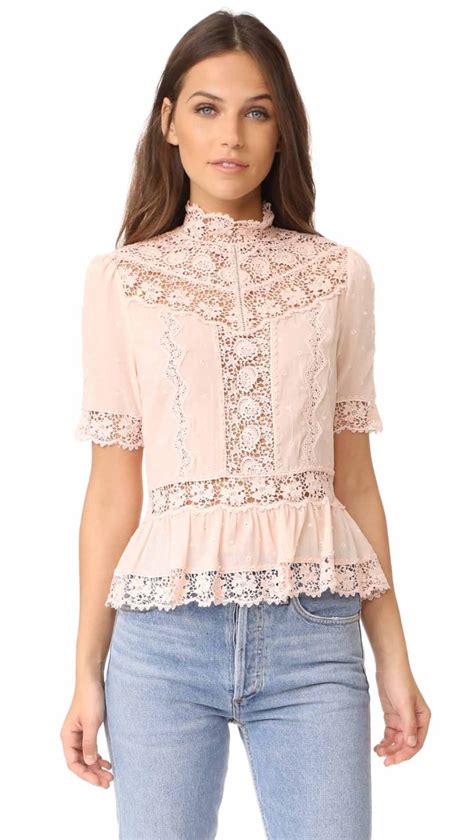 Trendy Lace Tops For Spring 2017 In Every Style And Price Range