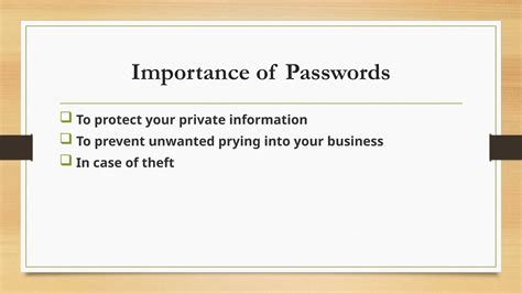 Passwords Management Presentationpptx
