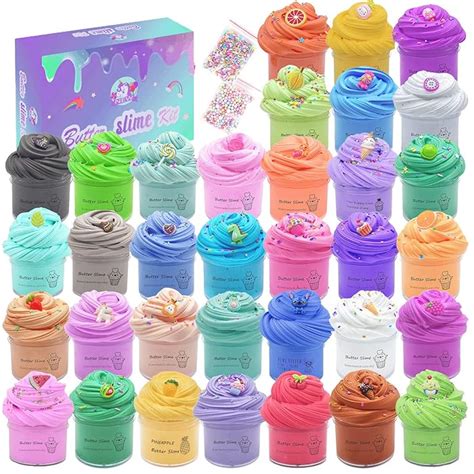 Buy 35 Pack Scent Slime Kit Butter Slime With Cake Slime Coffee Slime