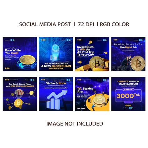 Premium Psd Crypto Trading Instagram Post Templates