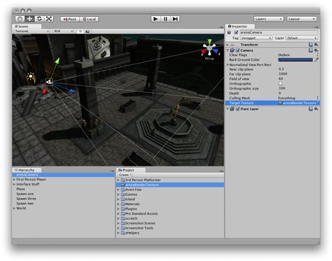 Unity Manual Render Texture