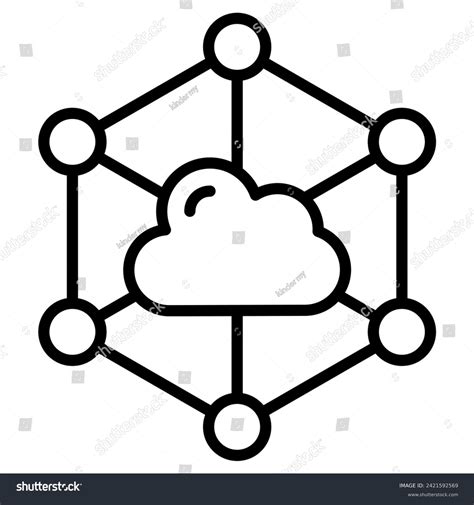 Iot Ecosystem Icon Line Vector Illustration Stock Vector Royalty Free