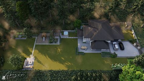 Projekt Ogrodu Z Jacuzzi Zdjęcie Od Pracowania Abegor Architektura
