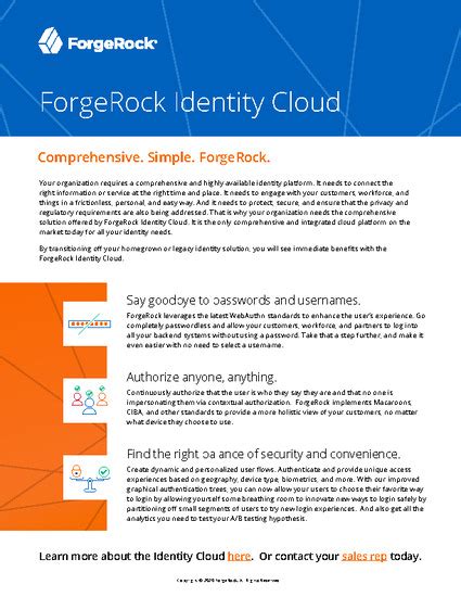 Forgerock Identity Cloud Forgerock