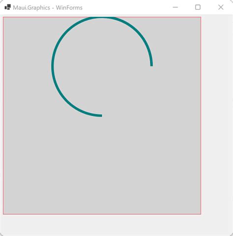 c drawing an arc with a linear gradient brush using microsoft maui