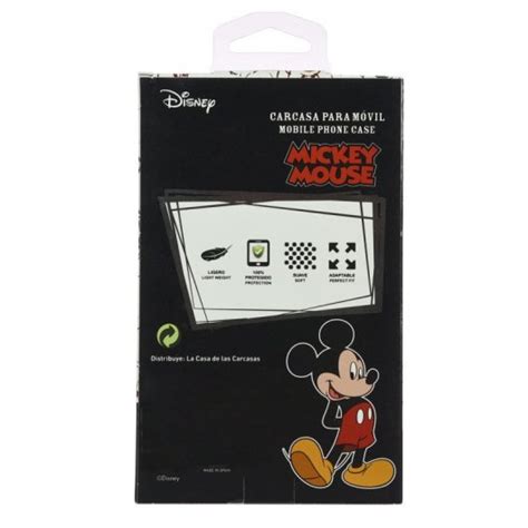 Funda Para Motorola Moto E6 Plus Oficial De Disney Mickey Y Minnie Beso