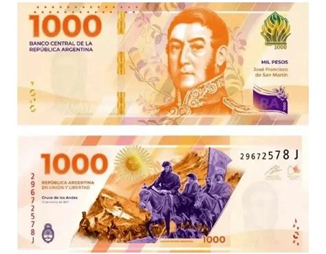 Salió el nuevo billete de 1 000 con la figura de San Martín cuáles