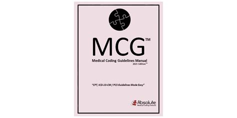 Medical Coding Guidelines Manual Mcg