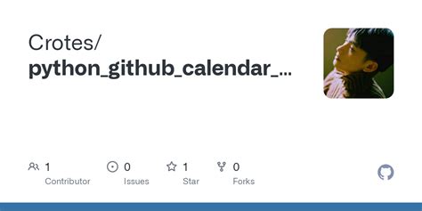 GitHub Crotes Python Github Calendar Api