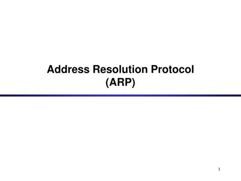 Ppt Address Resolution Protocol Arp Powerpoint Presentation Free Download Id5361719
