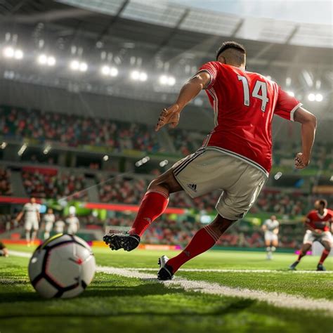 Sports Simulations Realistic Gameplay Premium AI Generated Image