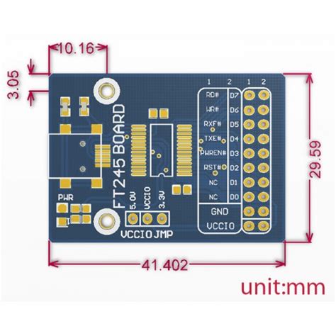 Ft Usb To Parallel Fifo Breakout Board