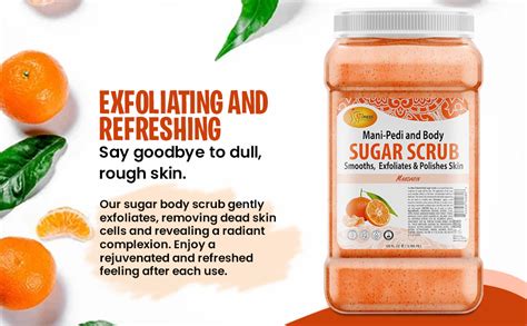 Spa Redi Sugar Body Scrub Mandarin 128 Oz Exfoliating