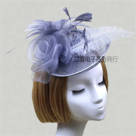 2017 Women Evening Formal Hats Prom Party Fashion Hat Feather Wedding