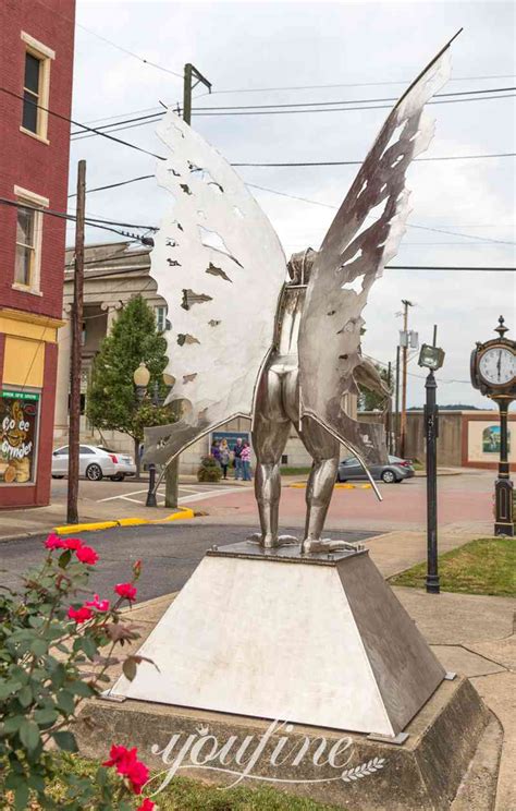 Analysis Of Stainless Steel Mothman Statue West Virginias Legendary