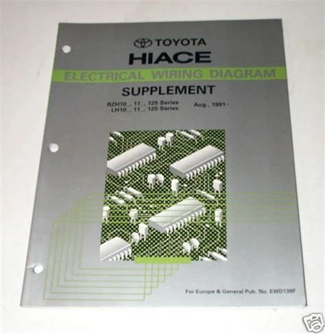 ÉLECTRIQUE CÂBLAGE DIAGRAMME Électrique Schéma Toyota Hiace à Partir De