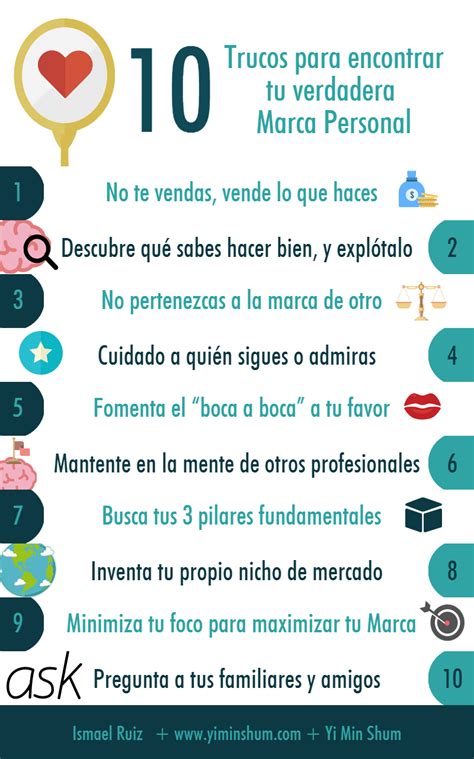 10 Trucos Para Encontrar Tu Verdadera Marca Personal Infografia