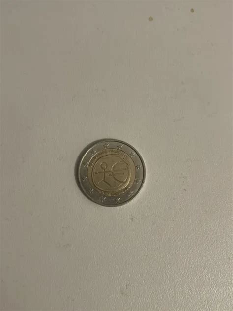 PIÈCE DE 2 euros RARE Bonhomme UEM 1999 2009 française EUR 250 00