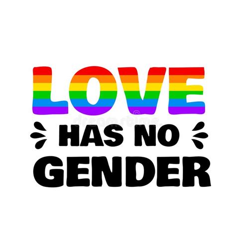 Love Has No Gender Lgbt Pride Quote Rainbow Lgbtq Community Banner