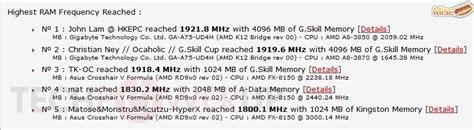 Five Overclocking Records Achieved With Gskill Ddr3 Memory Techpowerup