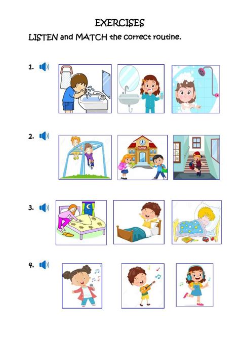 Daily Routines Verbs Worksheet Verb Worksheets Simple Past Tense