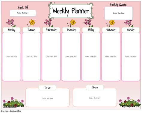 Agenda Settimanale 4 Storyboard Por It Examples