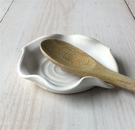 Simply White Handmade Ceramic Spoon Rest Wavy Artofit