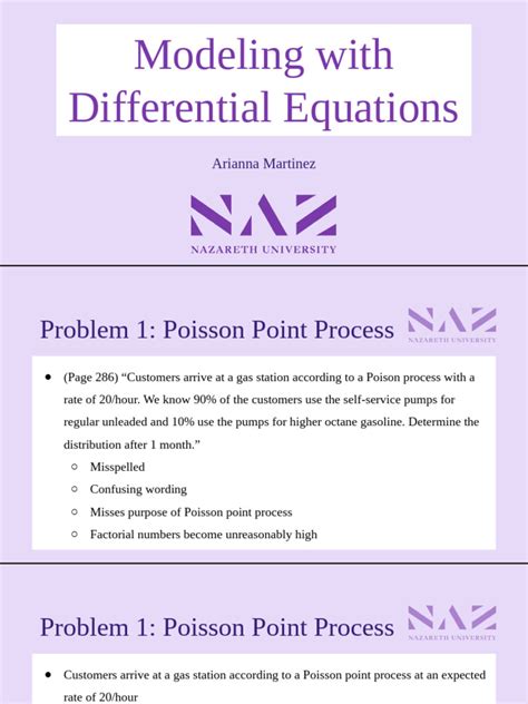 Modeling With Differential Equations Final Project Pdf Expected Value Poisson Distribution