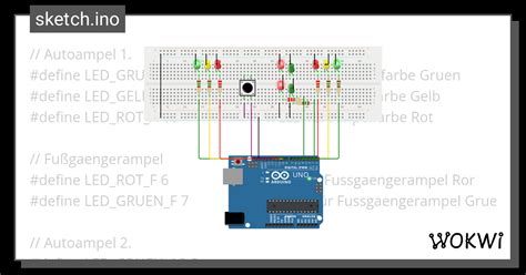 Ampelsteuerung Copy Ende 2 Wokwi ESP32 STM32 Arduino Simulator
