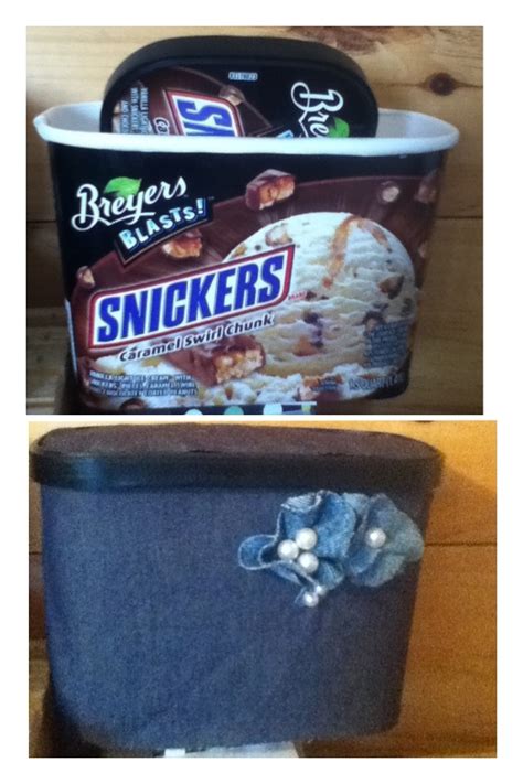 Upcycled Ice Cream Container Diy Upcycle Fun Crafts Ice Cream